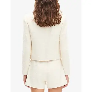 The Kooples Single-breasted Tweed Cotton-blend Jacket