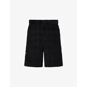 THAMES Cotton-blend Checked Jacquard Shorts