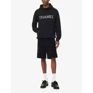 THAMES Cotton-blend Checked Jacquard Shorts