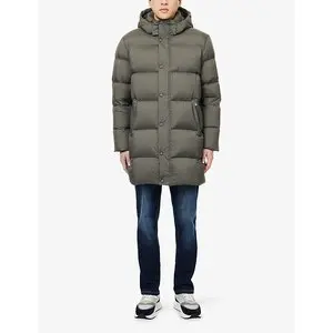 ARNE Hooded Mid-length Puffer Parka Jacket