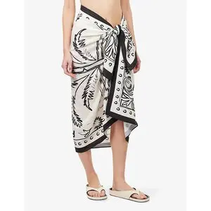 4TH & RECKLESS Divina Graphic-pattern Woven Sarong