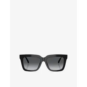 Versace Ve4498 Square-frame Acetate Sunglasses - Black
