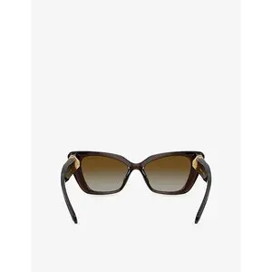 SWAROVSKI Sk6047 Polarised Cat-eye Sunglasses - Brown