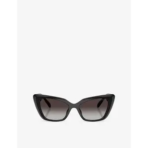 SWAROVSKI Sk6047 Cat-eye Frame Injected Sunglasses - Black