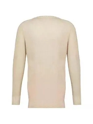 120% Lino Safari Knitted Long-sleeve Sweater