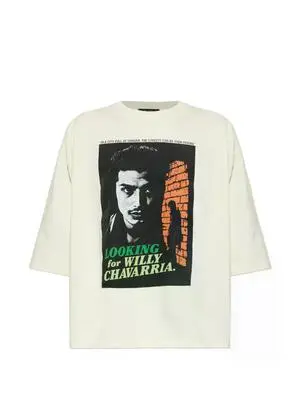 WILLY CHAVARRIA Looking For Willy T-shirt - Neutrals