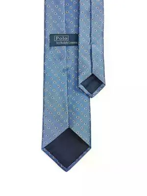 Polo Ralph Lauren Printed Silk Neck Tie - Blue