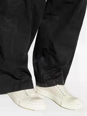 Rick Owens Lace-up Panelled Sneakers