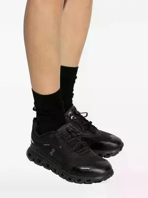 On Waterproof Lace-up Sneakers - Black