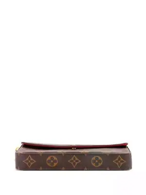 LOUIS VUITTON Felicie Pochette Monogram Canvas Crossbody Bag - Brown