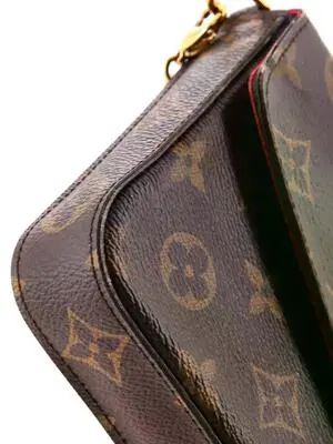 LOUIS VUITTON Felicie Pochette Monogram Canvas Crossbody Bag - Brown