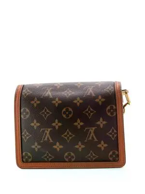 LOUIS VUITTON Dauphine Reverse Monogram Canvas Mini Crossbody Bag - Brown
