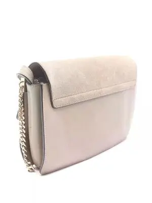 Chloé Small Suede And Calfskin Faye Crossbody Bag - Brown