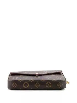 LOUIS VUITTON Felicie Pochette Monogram Canvas Crossbody Bag - Brown