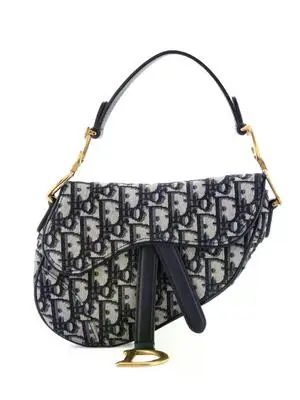 Dior Saddle Handbag Oblique Canvas Mini Shoulder Bag - Blue
