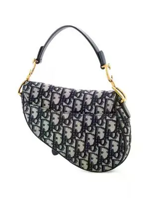 Dior Saddle Handbag Oblique Canvas Mini Shoulder Bag - Blue