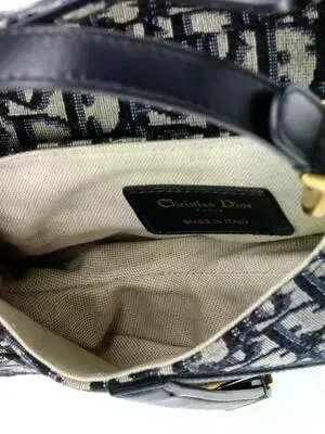 Dior Saddle Handbag Oblique Canvas Mini Shoulder Bag - Blue