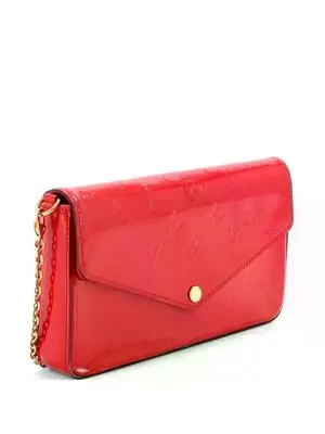 LOUIS VUITTON Monogram Vernis Felicie Pochette - Red