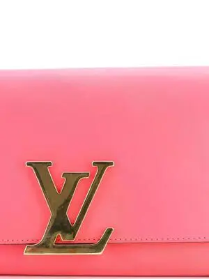 LOUIS VUITTON Chain Louise Leather Gm Clutch Bag - Red