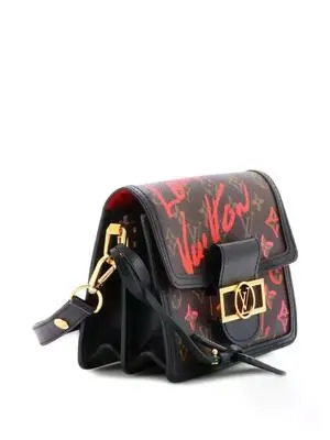 LOUIS VUITTON Dauphine Limited Edition Fall In Love Monogram Canvas Mini Crossbody Bag - Brown