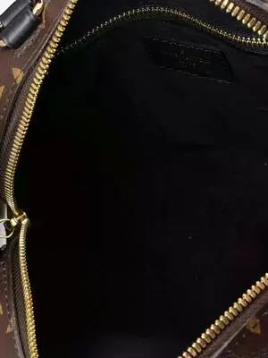 LOUIS VUITTON Petite Malle Souple Handbag Monogram Canvas - Brown