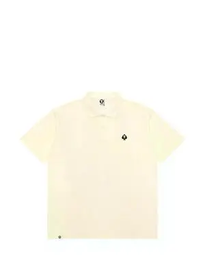 AAPE BY *A BATHING APE Logo-patch Polo Shirt - Neutrals