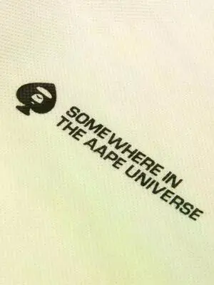 AAPE BY *A BATHING APE Logo-patch Polo Shirt - Neutrals