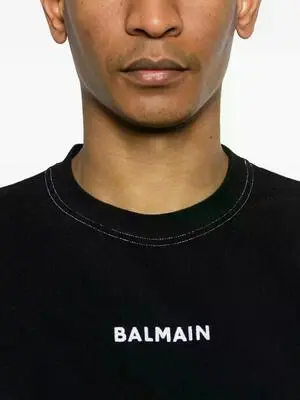 Balmain Logo-embroidered T-shirt