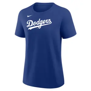 Nike Los Angeles Dodgers Wordmark Mlb T-shirt - Blue