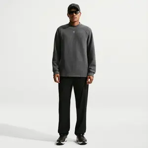 Nike Par Therma-fit Golf Crew-neck Top - Black