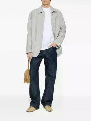 Jacquemus La Veste Boutis Striped Overshirt - Grey