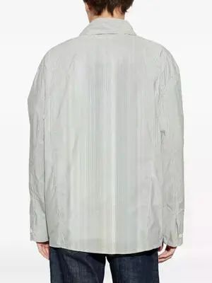 Jacquemus La Veste Boutis Striped Overshirt - Grey