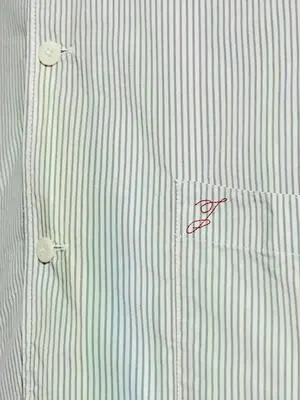 Jacquemus La Veste Boutis Striped Overshirt - Grey