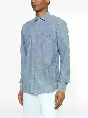 BARBA NAPOLI Button-fastening Shirt - Blue