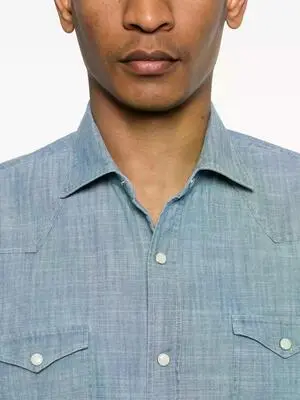 BARBA NAPOLI Button-fastening Shirt - Blue
