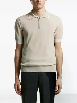 Peserico Zip Short-sleeve Polo