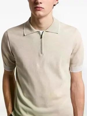 Peserico Zip Short-sleeve Polo