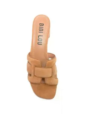 BIBI LOU Suede Mules - Brown