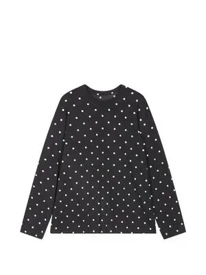 JNBY Polka Dot Long-sleeve Top - Black