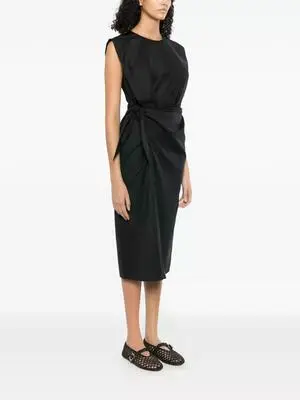 LESS Tied-waist Draped Dress