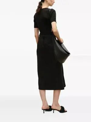 LESS Wool Midi Skirt