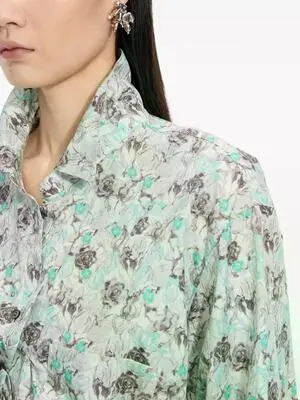 JNBY Floral-print Blouse - Green