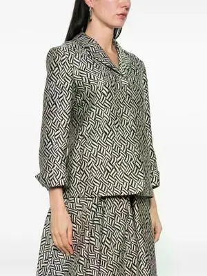Max Mara Lira Jacquard Patterned Blazer