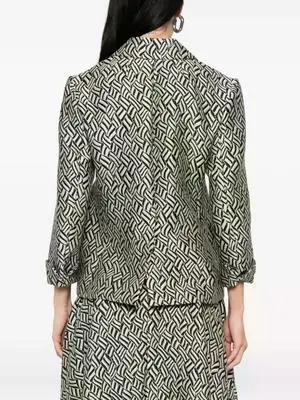 Max Mara Lira Jacquard Patterned Blazer
