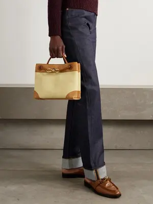 Bottega Veneta Andiamo Ribbed Suede Tote