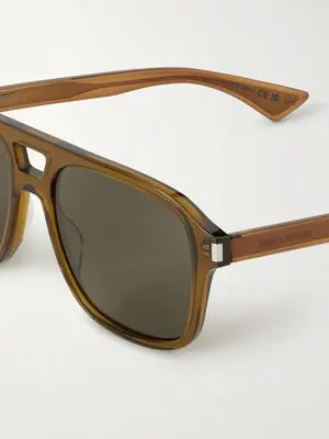 Saint Laurent Aviator-style Acetate Sunglasses