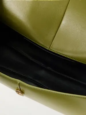 JIL SANDER Linea Leather Shoulder Bag - Green