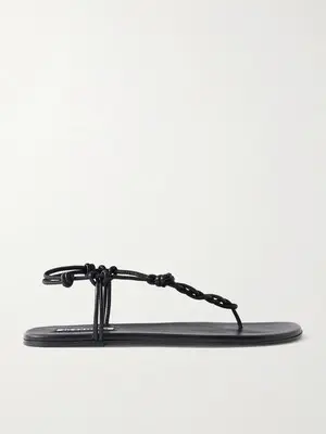 JIL SANDER Braided Leather Sandals