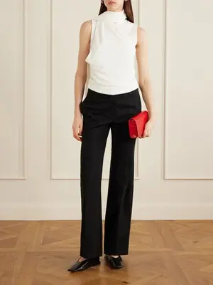 JIL SANDER Tangle Leather Shoulder Bag - Red