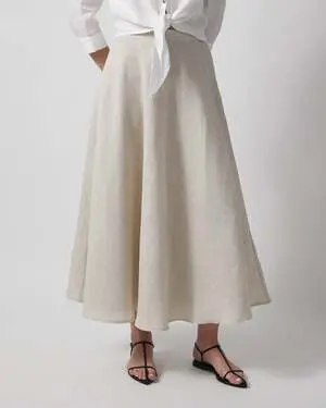 ANDIATA Kity Linen Midi Skirt